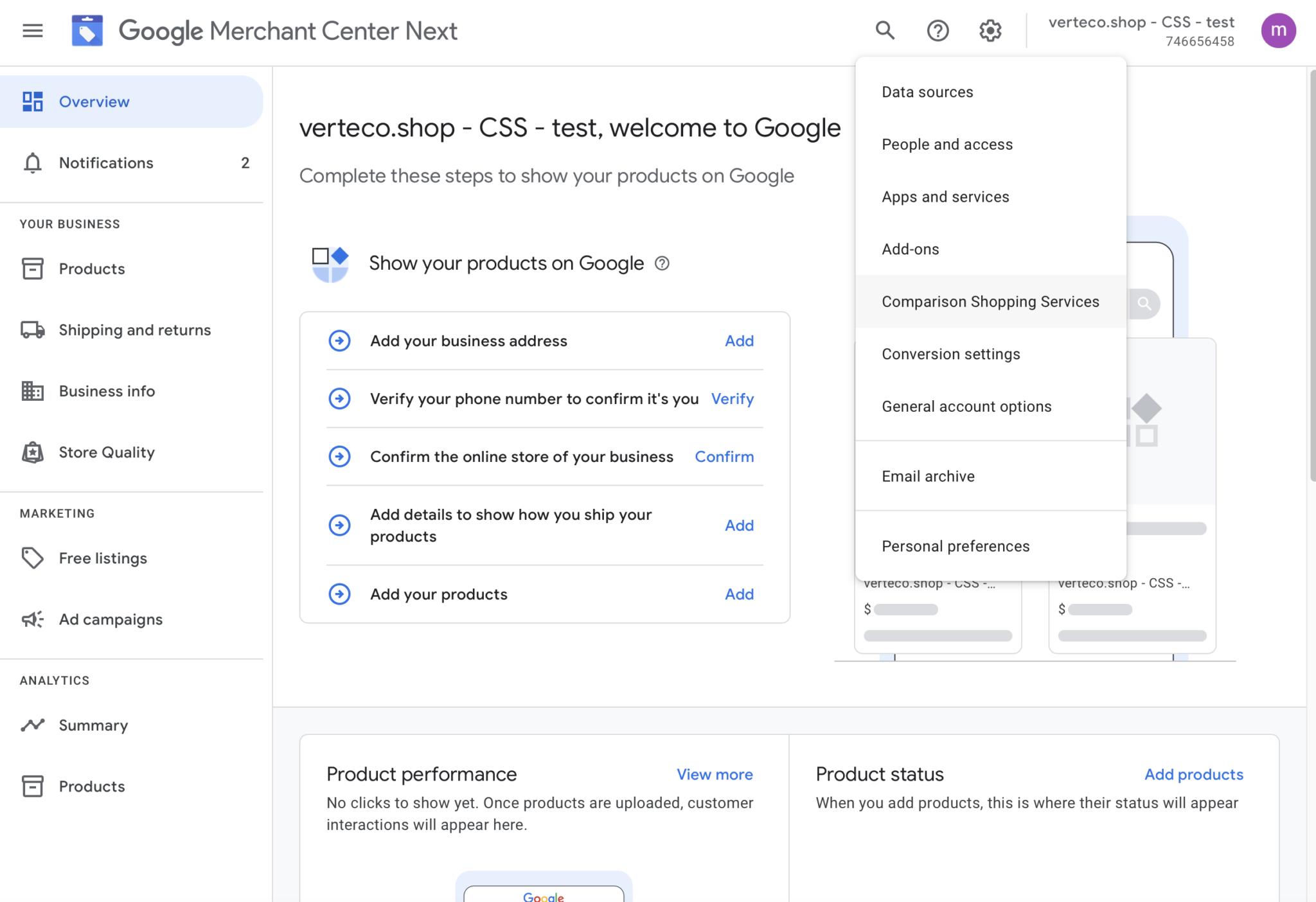 Wie zeigen Sie Ihre Produkte auf comparison.verteco.shop an? - verteco.shop CSS